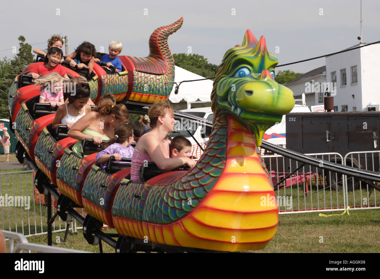 Dragon roller coaster ride hi-res stock photography and images - Alamy