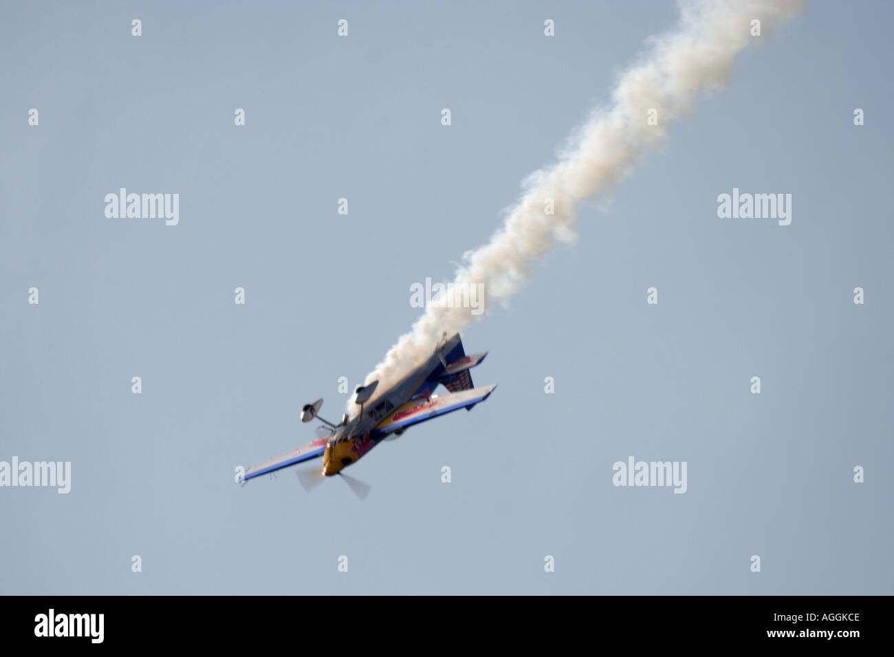 Red Bull stunt plane at NJ Festival of ballooning Stock Photo - Alamy