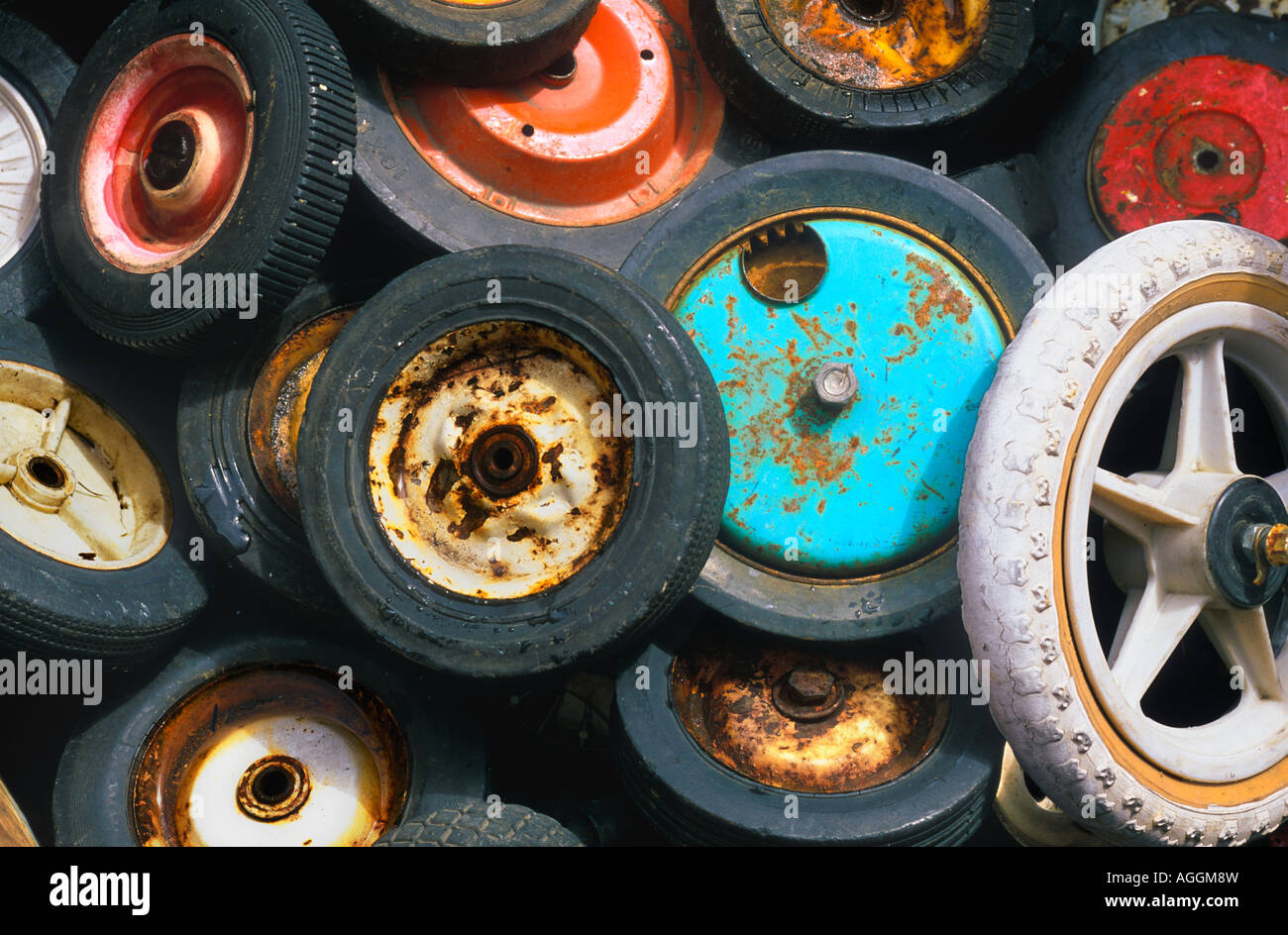old toy wheels Stock Photo - Alamy