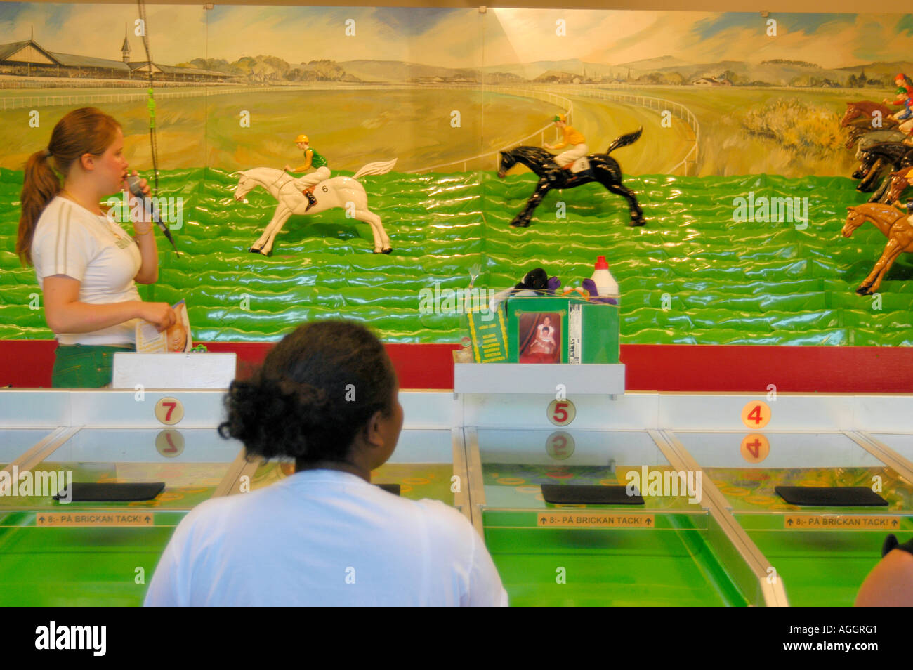 attraction/game in amusement park, Gröna Lund, Stockholm, Sweden Stock ...