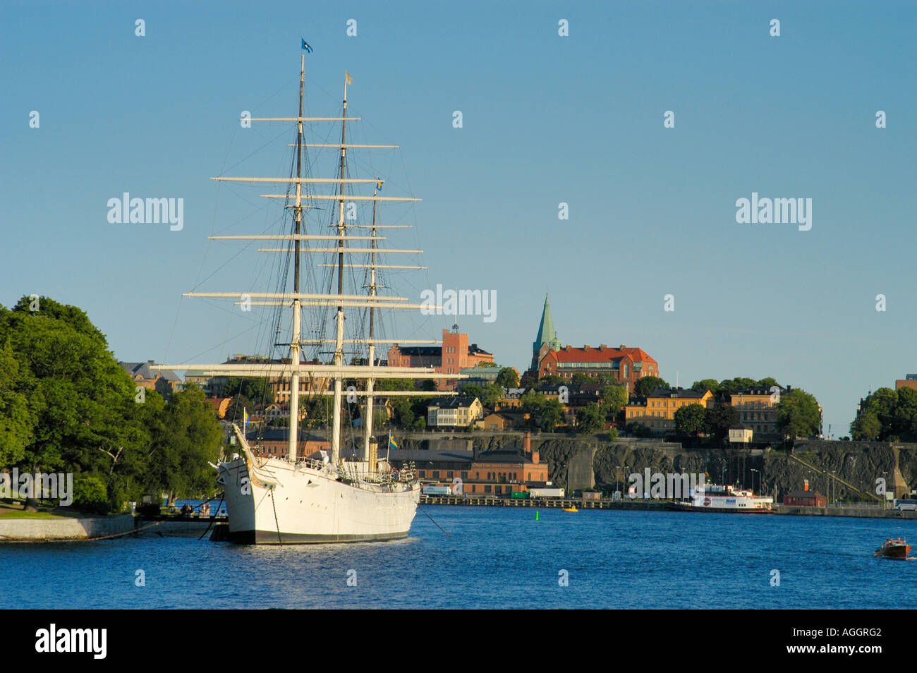 main tourist attraction - the historic ship Af Chapman (with hostel ...