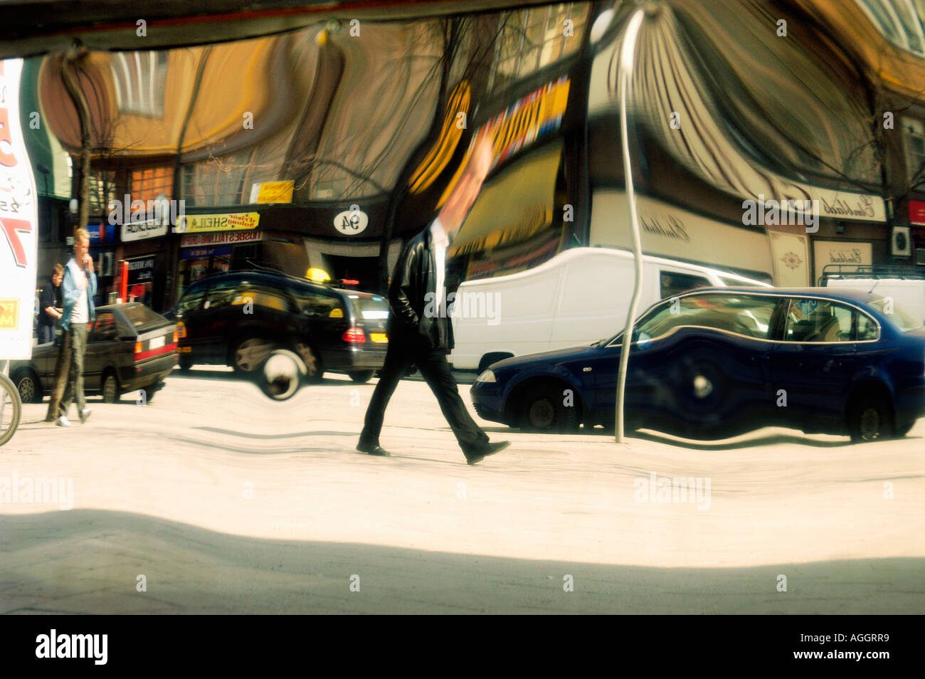 Distorted mirror image hi-res stock photography and images - Alamy