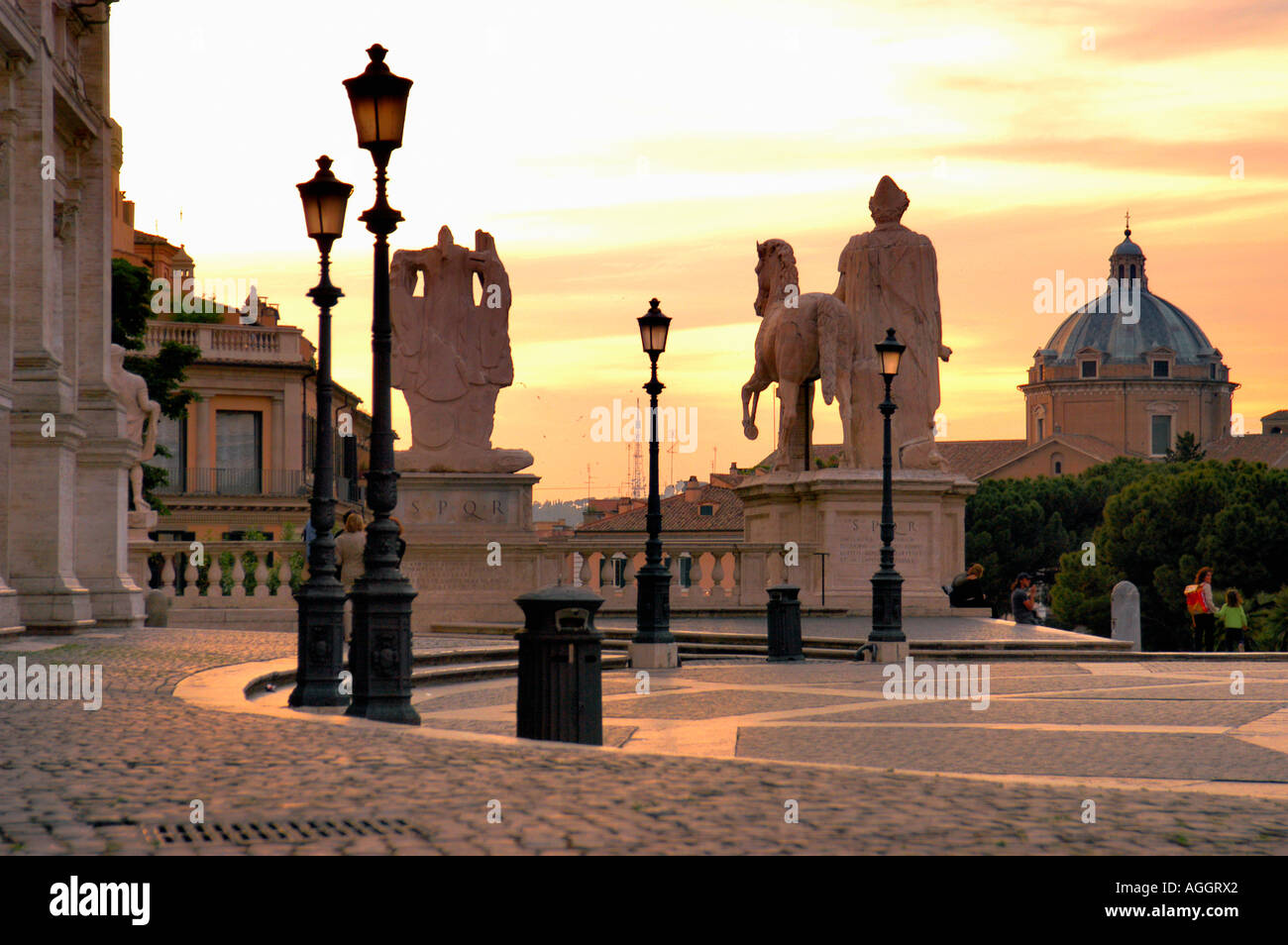Piazza del Campidoglio, Rome, Italy Stock Photo - Alamy