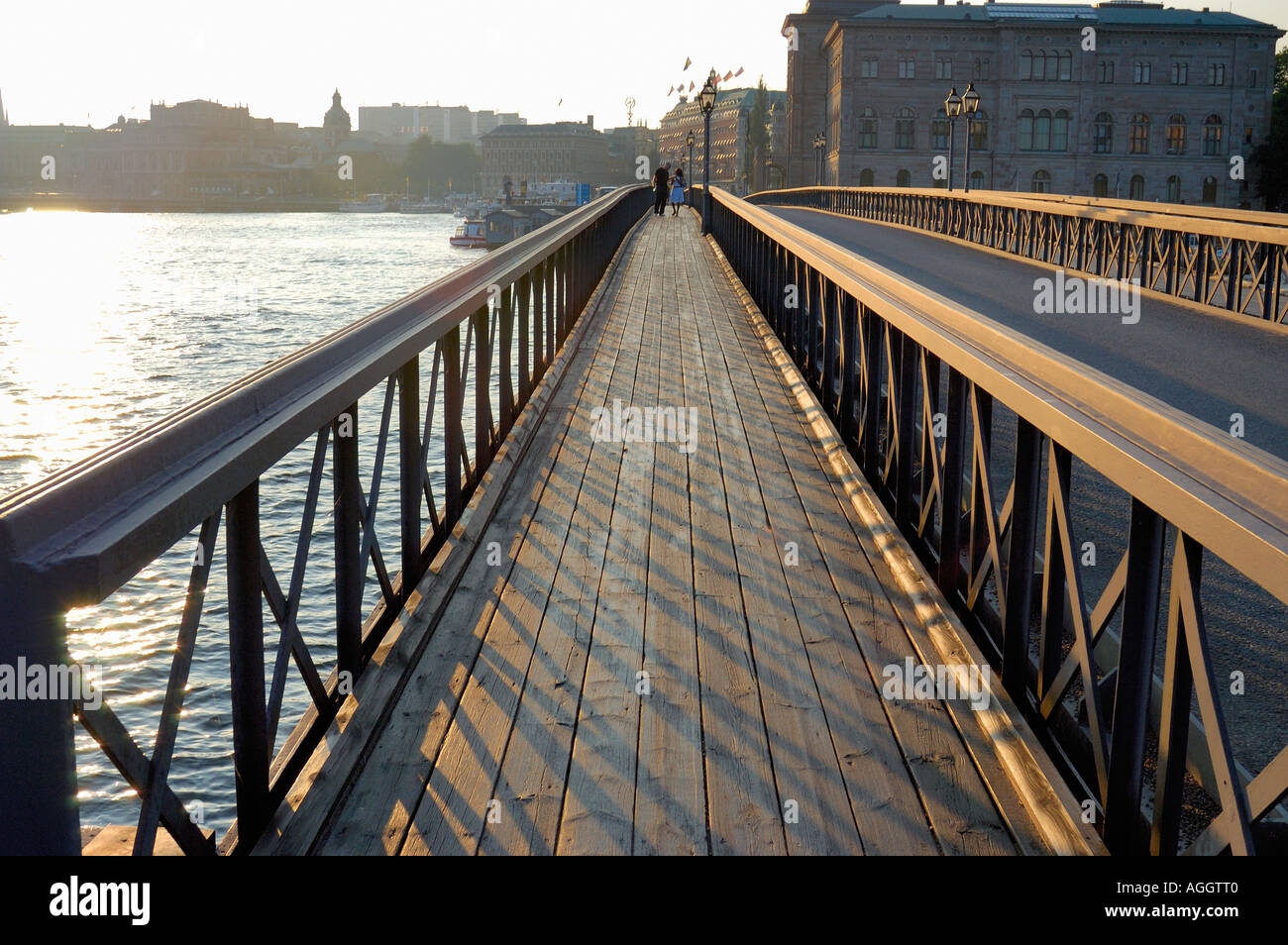 bridge connecting two islands, Blaiseholmen, Stockholm, Sweden Stock ...