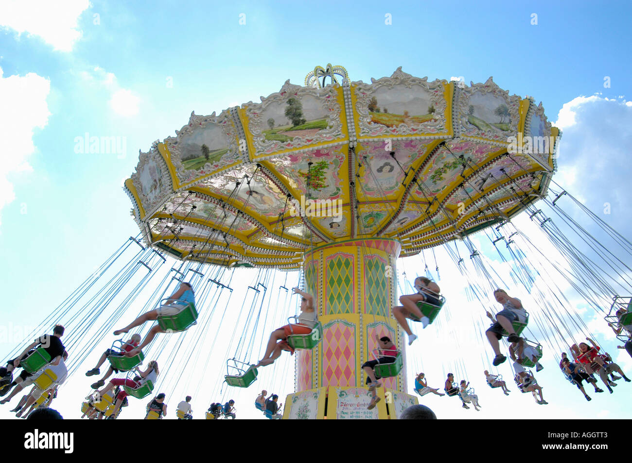 attraction/carousel in amusement park, Gröna Lund, Stockholm, Sweden ...