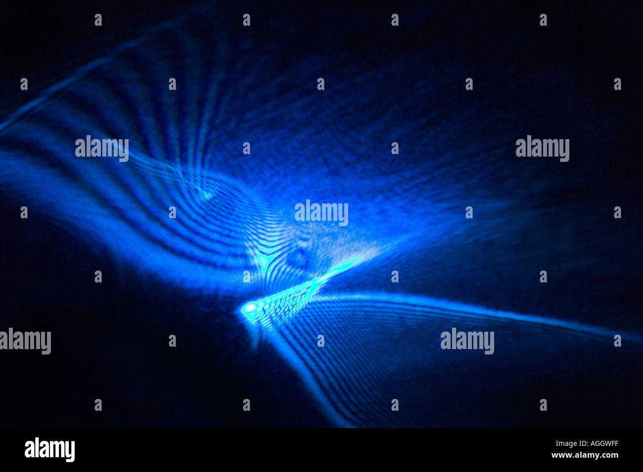 abstract art created from a laser beam and a special crystal optic that ...