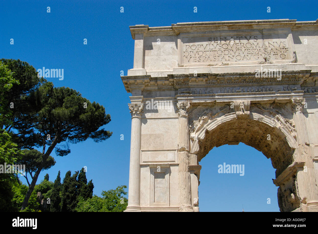 Arch of Titus, Rome, Italy Stock Photo - Alamy