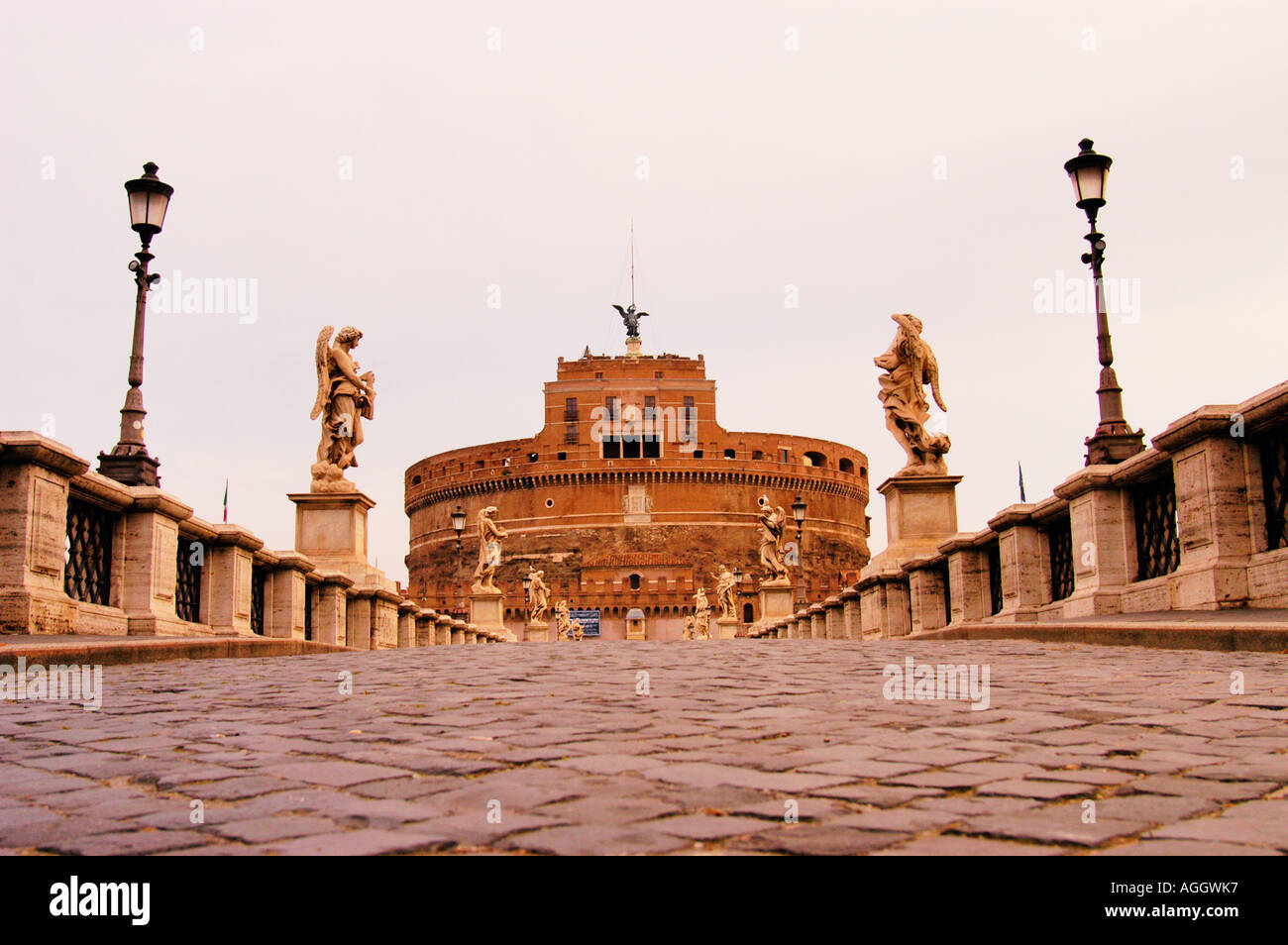 Castel Sant Angelo and Ponte Elio bridge, Rome, Italy Stock Photo - Alamy