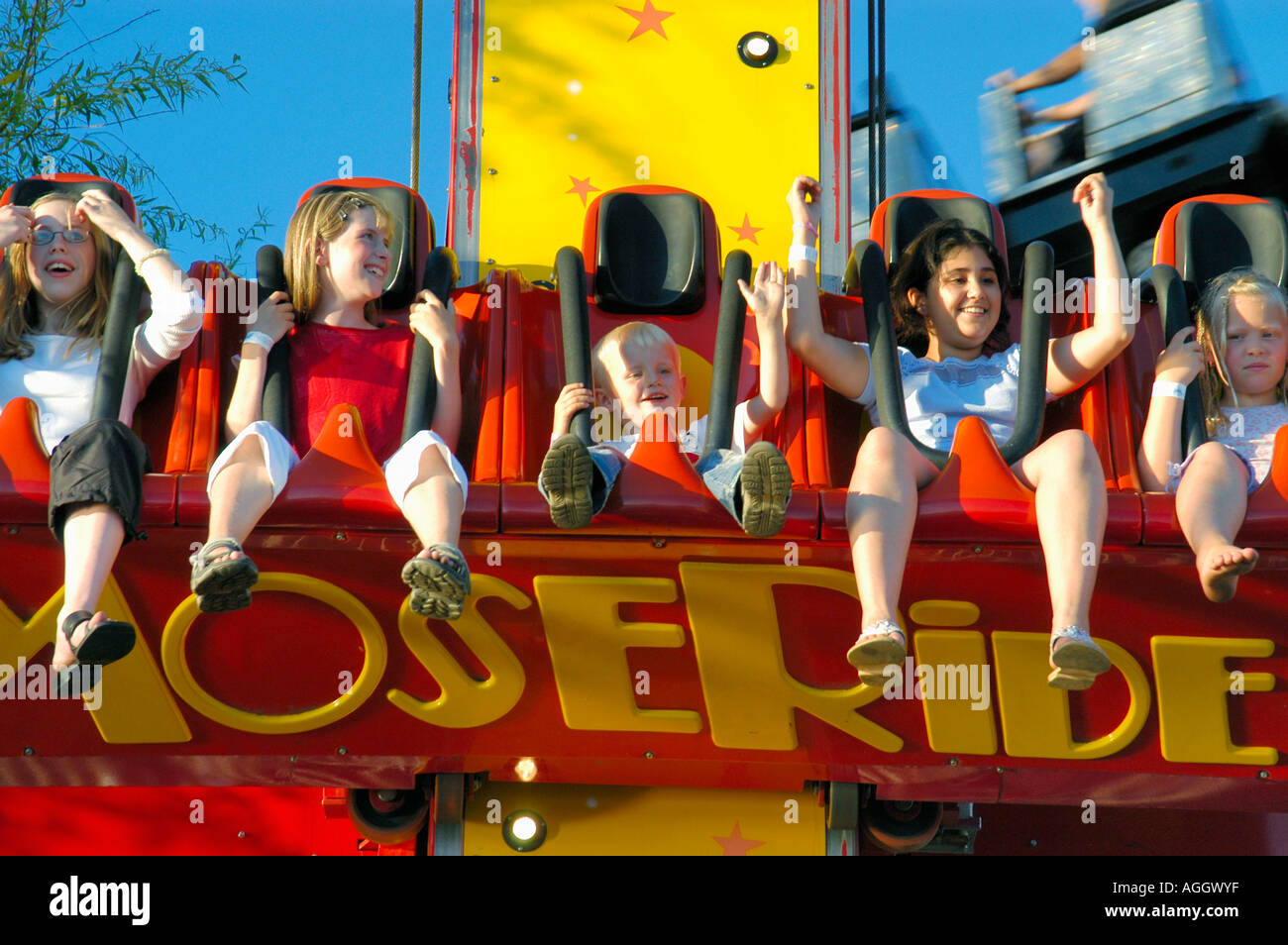 attraction/catapult in amusement park, Gröna Lund, Stockholm, Sweden ...