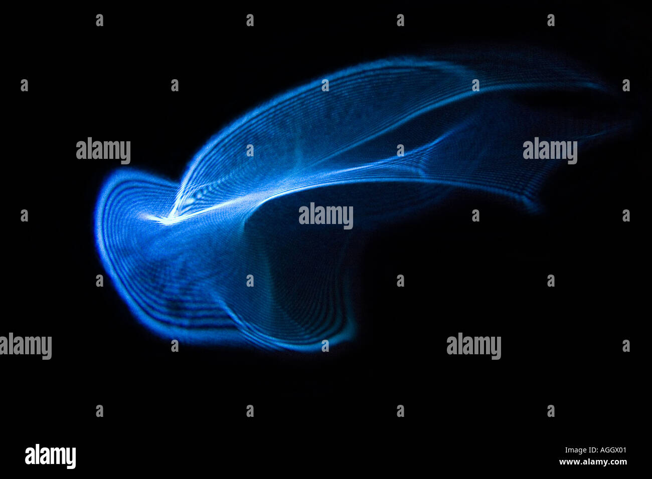 abstract art created from a laser beam and a special crystal optic that ...