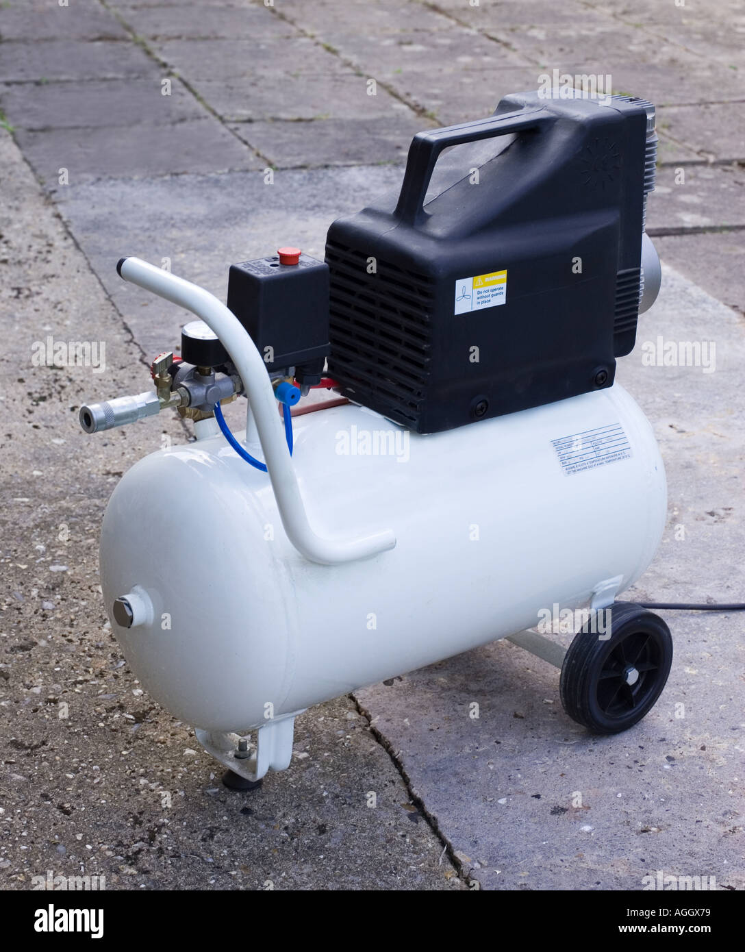 A portable electric air compressor Stock Photo - Alamy