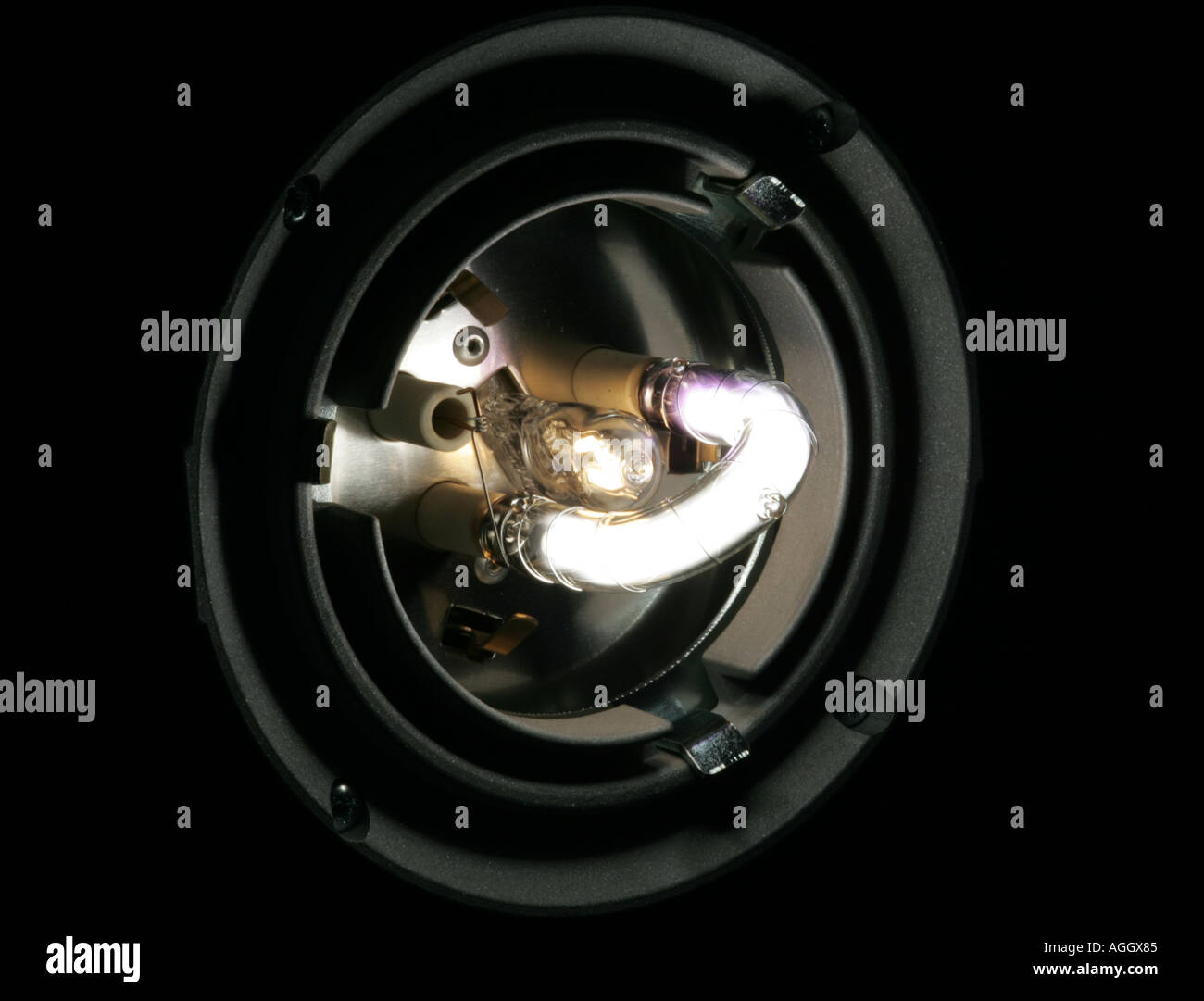 A close up of a studio flash lamp Stock Photo - Alamy