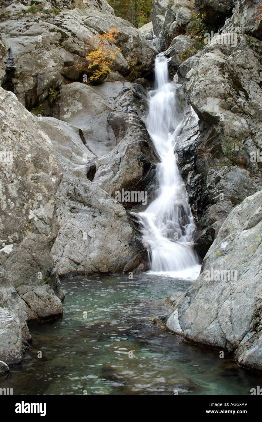 Cascade des Anglais near Vizzavona Corsica Stock Photo - Alamy