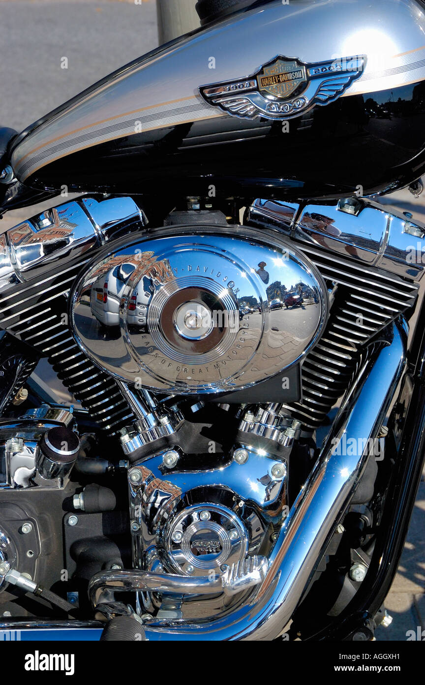 powerful engine on motorcycle Stock Photo - Alamy