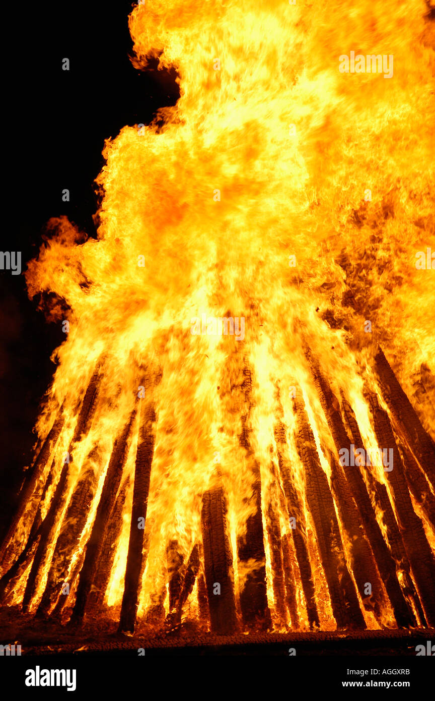 traditional bonfire on 1:st of May, Stockholm, Sweden Stock Photo - Alamy