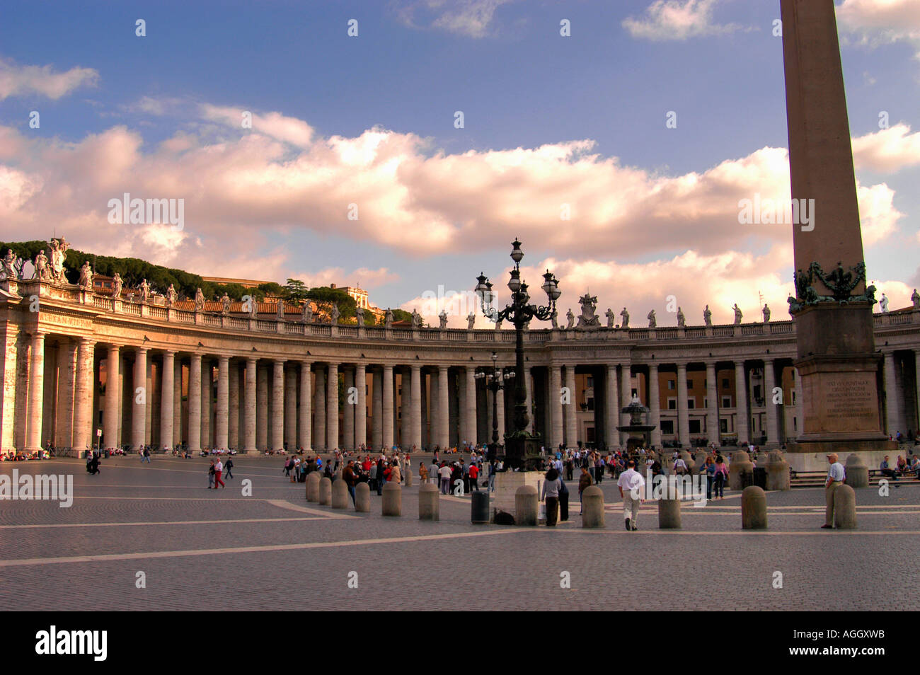 columns, Collonade of St. Peter's Cathedral, Vatican, Rome, Italy Stock ...