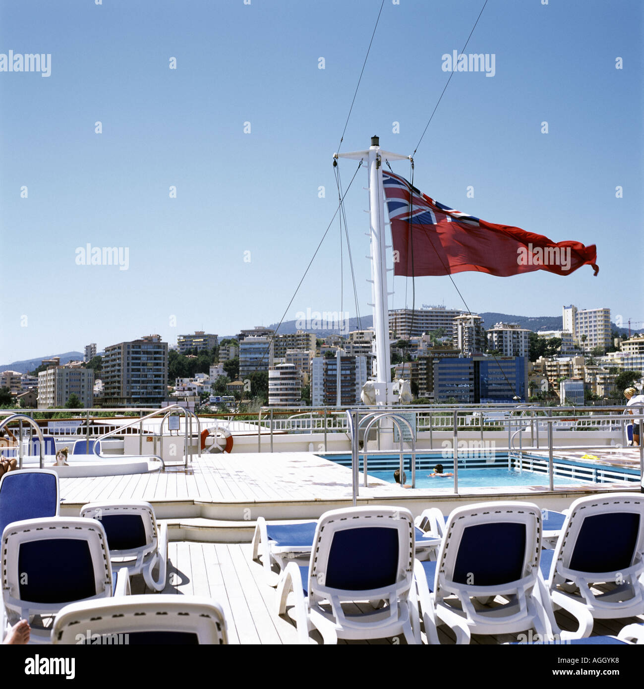 a cruise ship in the port of Palma Majorca Stock Photo - Alamy