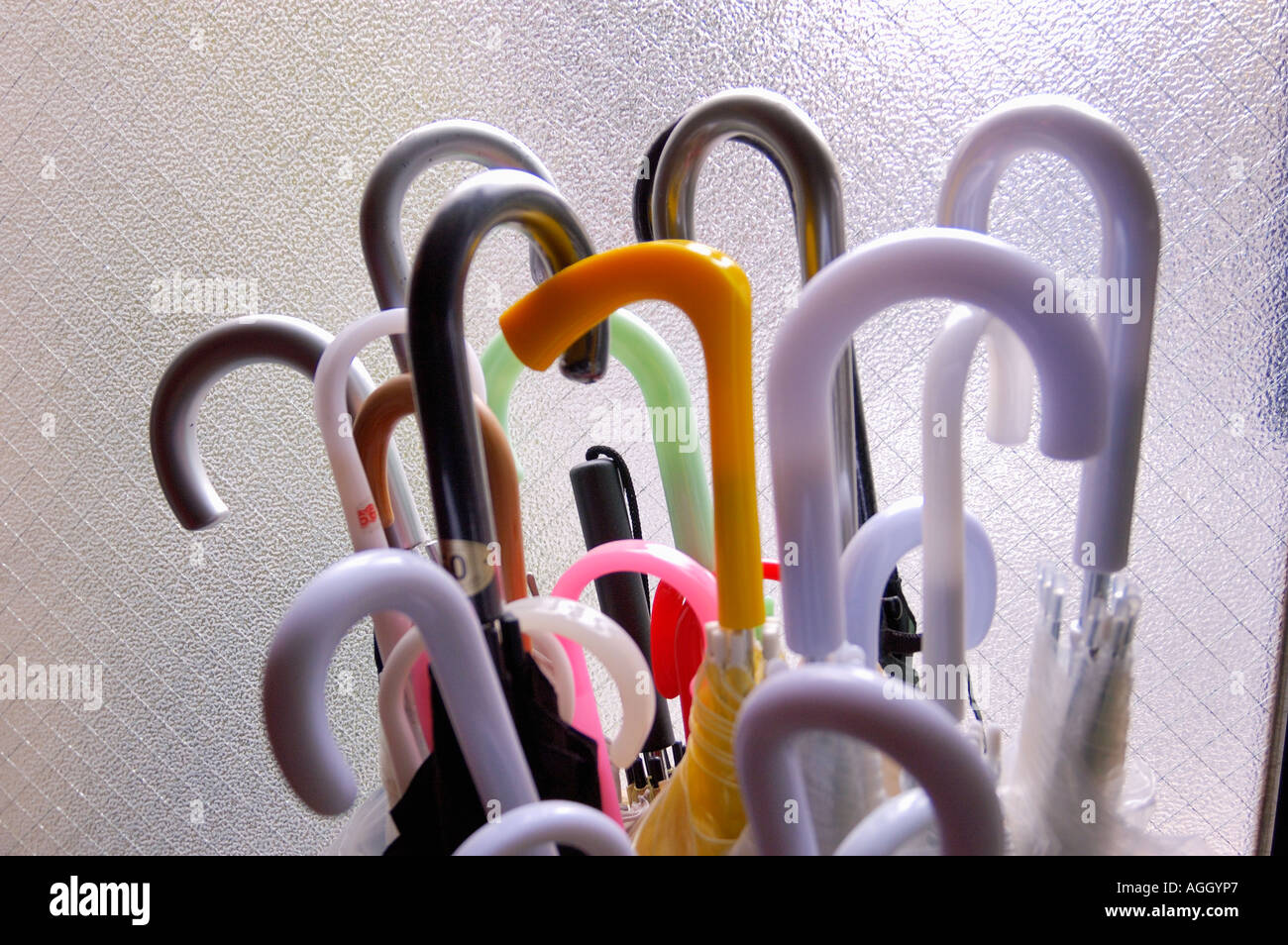 stacked umbrellas, Tokyo, Japan Stock Photo - Alamy