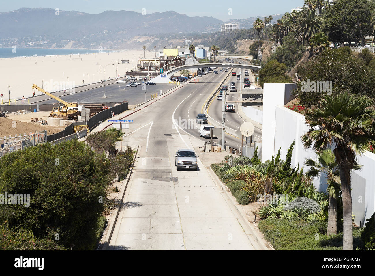 Exit From Santa Monica on to the Pacific Coast Highway 1 at Santa ...