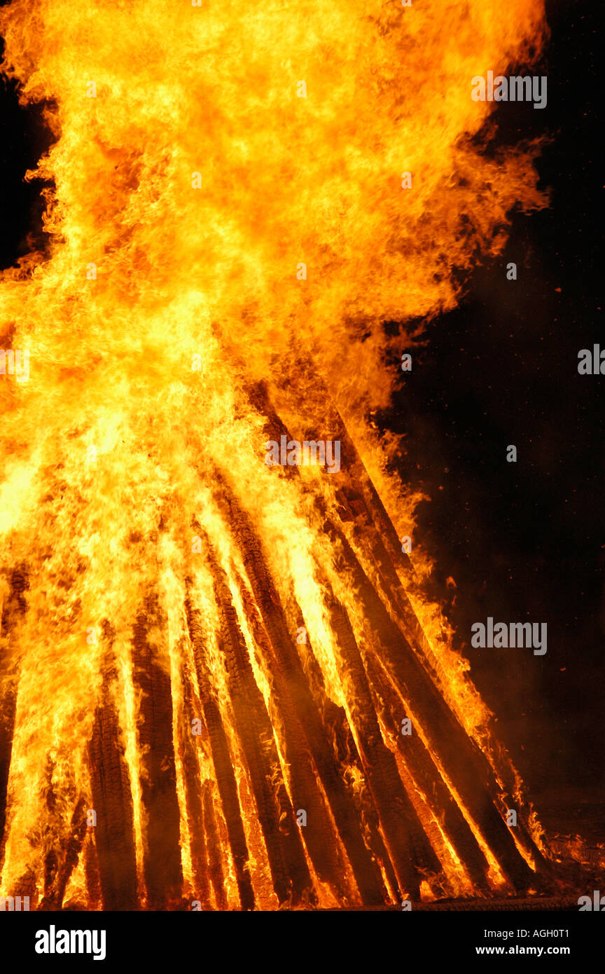 traditional bonfire on 1:st of May, Stockholm, Sweden Stock Photo - Alamy