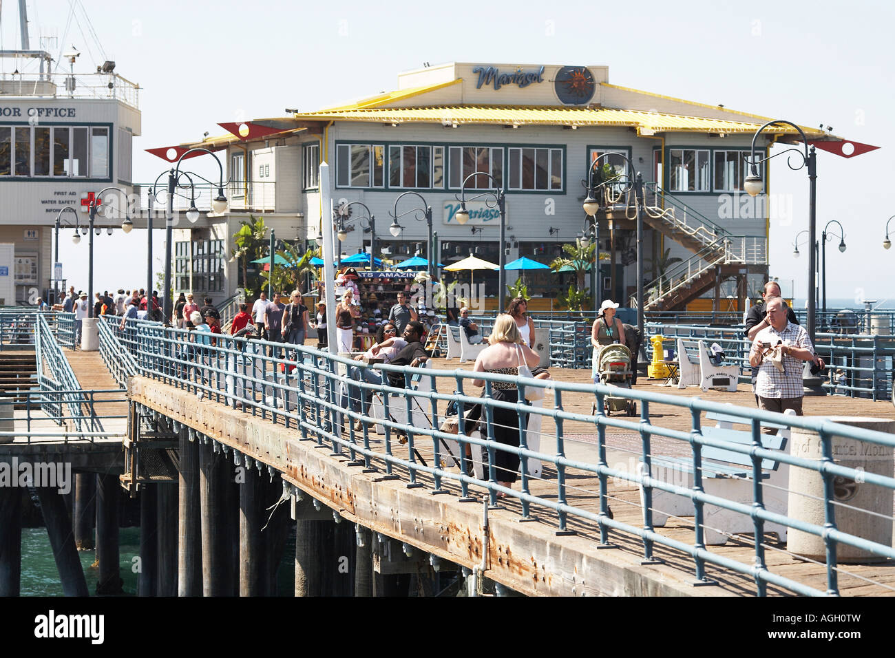 Santa monica pier boardwalk la hi-res stock photography and images - Alamy