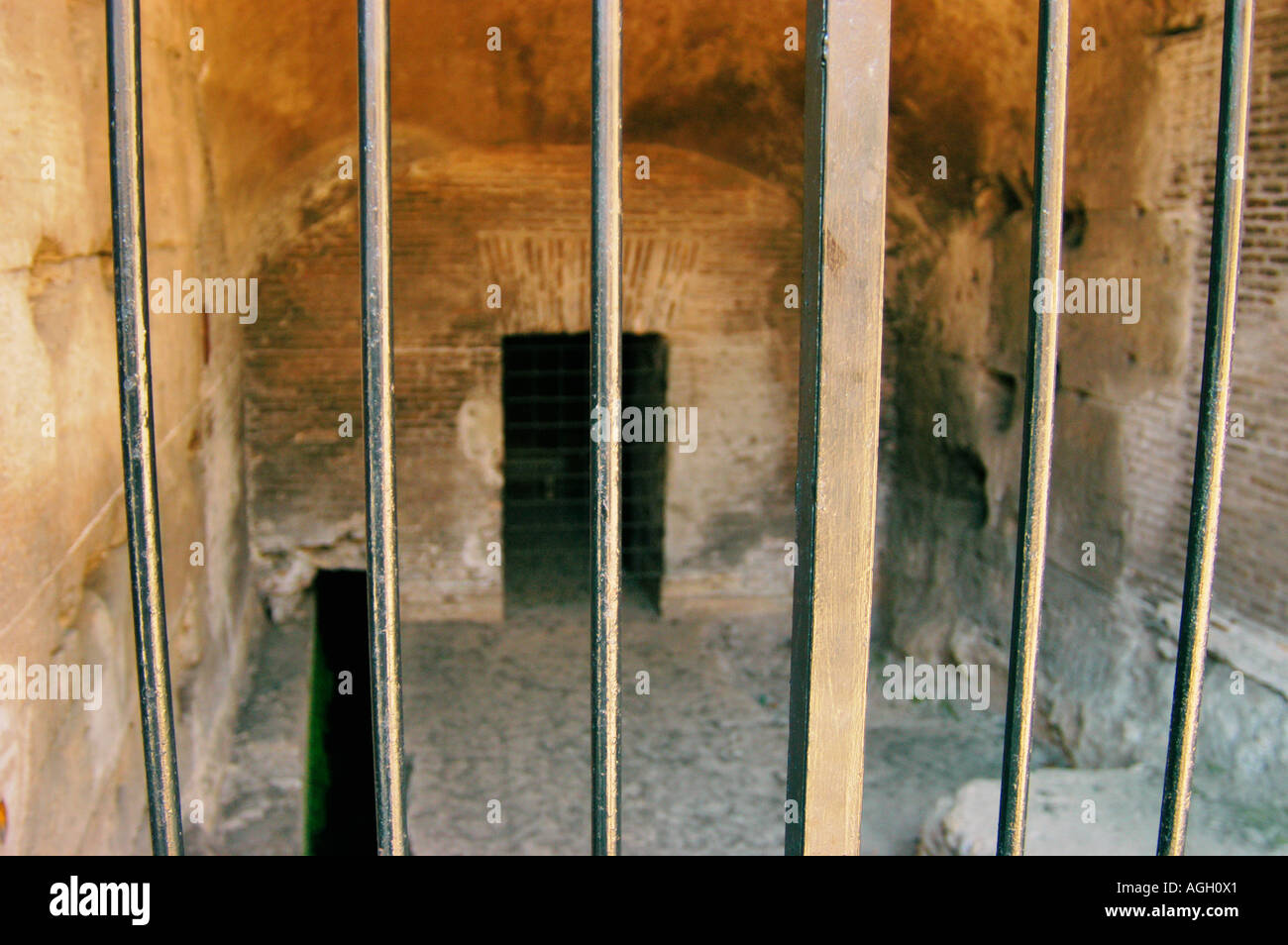 prison cell orcage in Colosseum, Rome, Italy Stock Photo - Alamy
