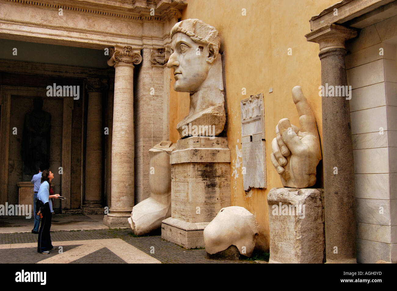 remains/pieces of the gigantic statue of Constantine, Palazzo dei ...
