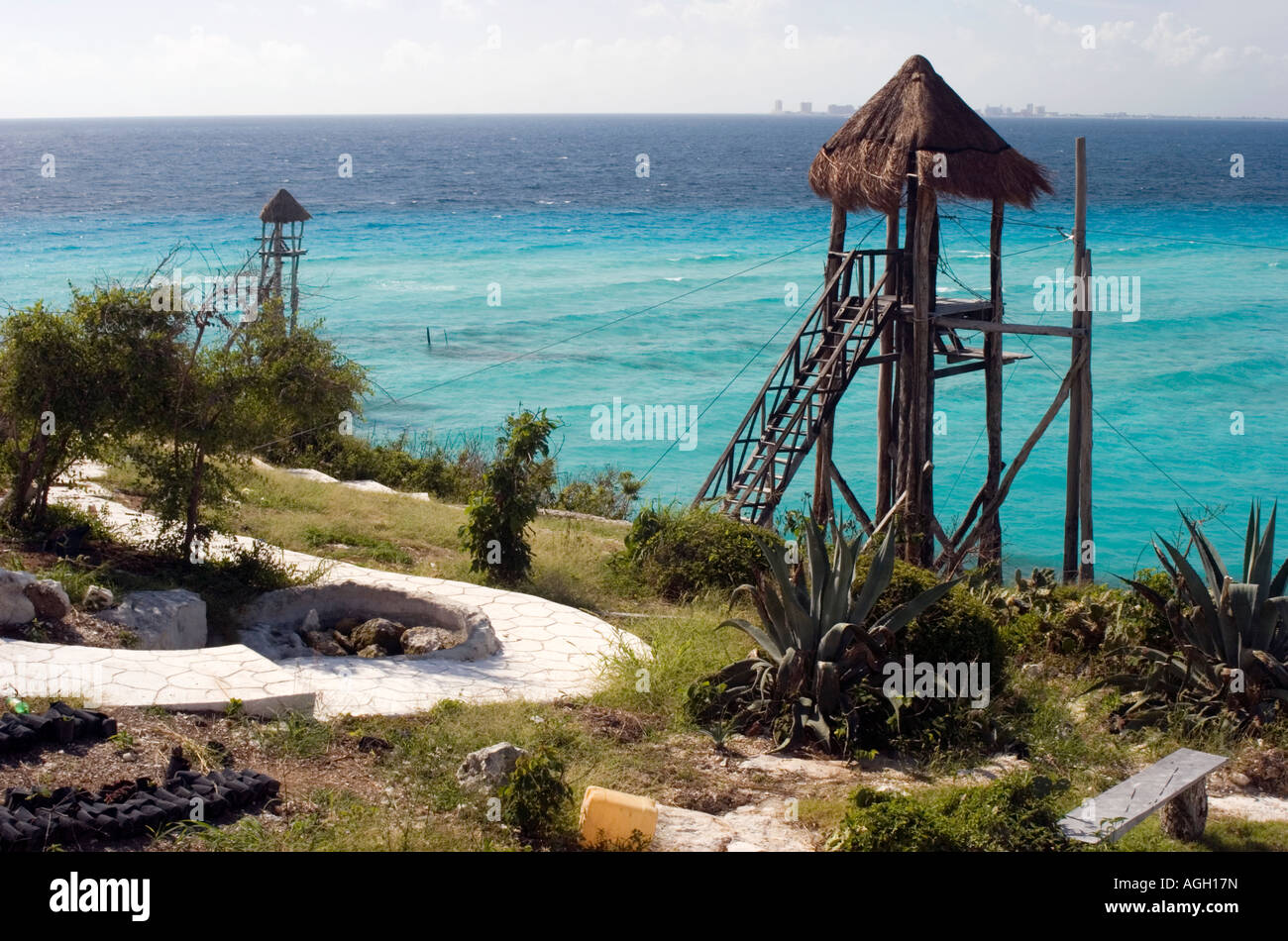 A coastal scene from Isla Mujeres, Mexico Stock Photo - Alamy