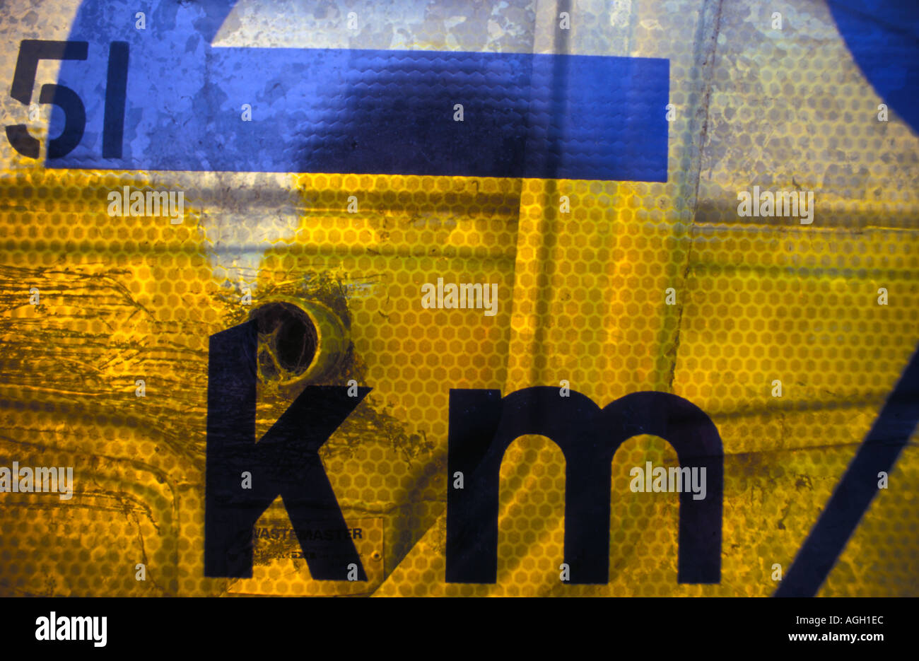 Graphic pattern background abstract design using road sign letters ...