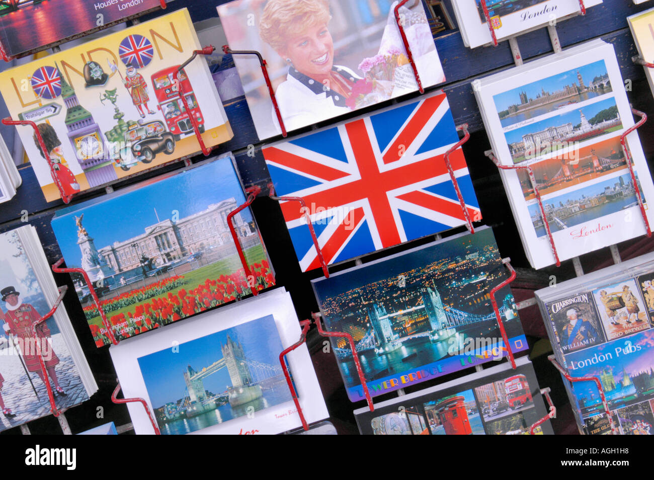 Postcards, London, England Stock Photo - Alamy