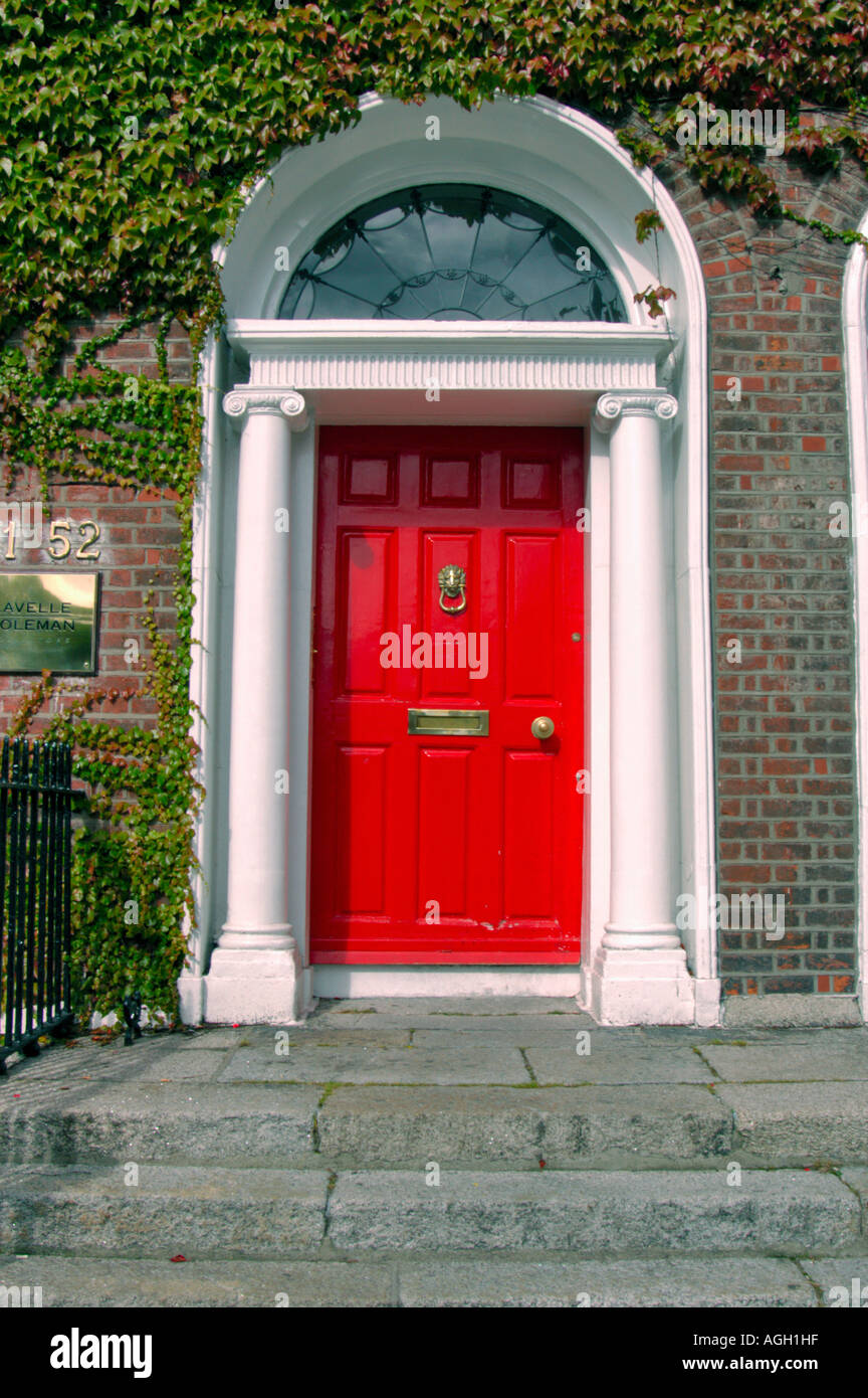decorative street door/gateway to premises/real estate, Dublin, Ireland ...