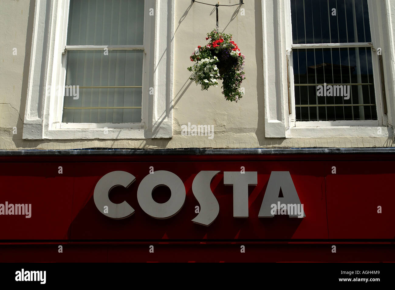 Costa coffee logo signage Stock Photo - Alamy