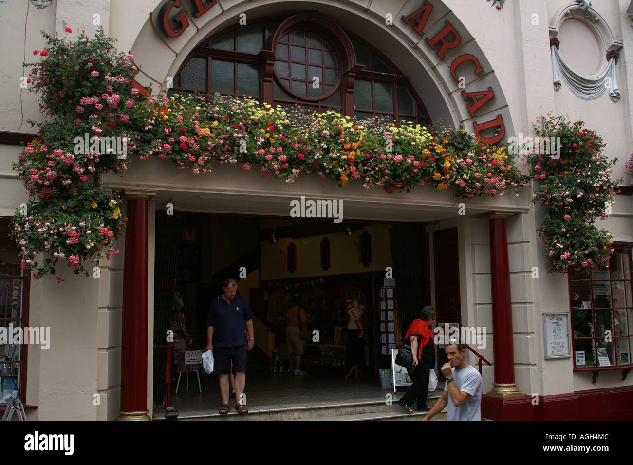 St Georges arcade Falmouth Stock Photo - Alamy