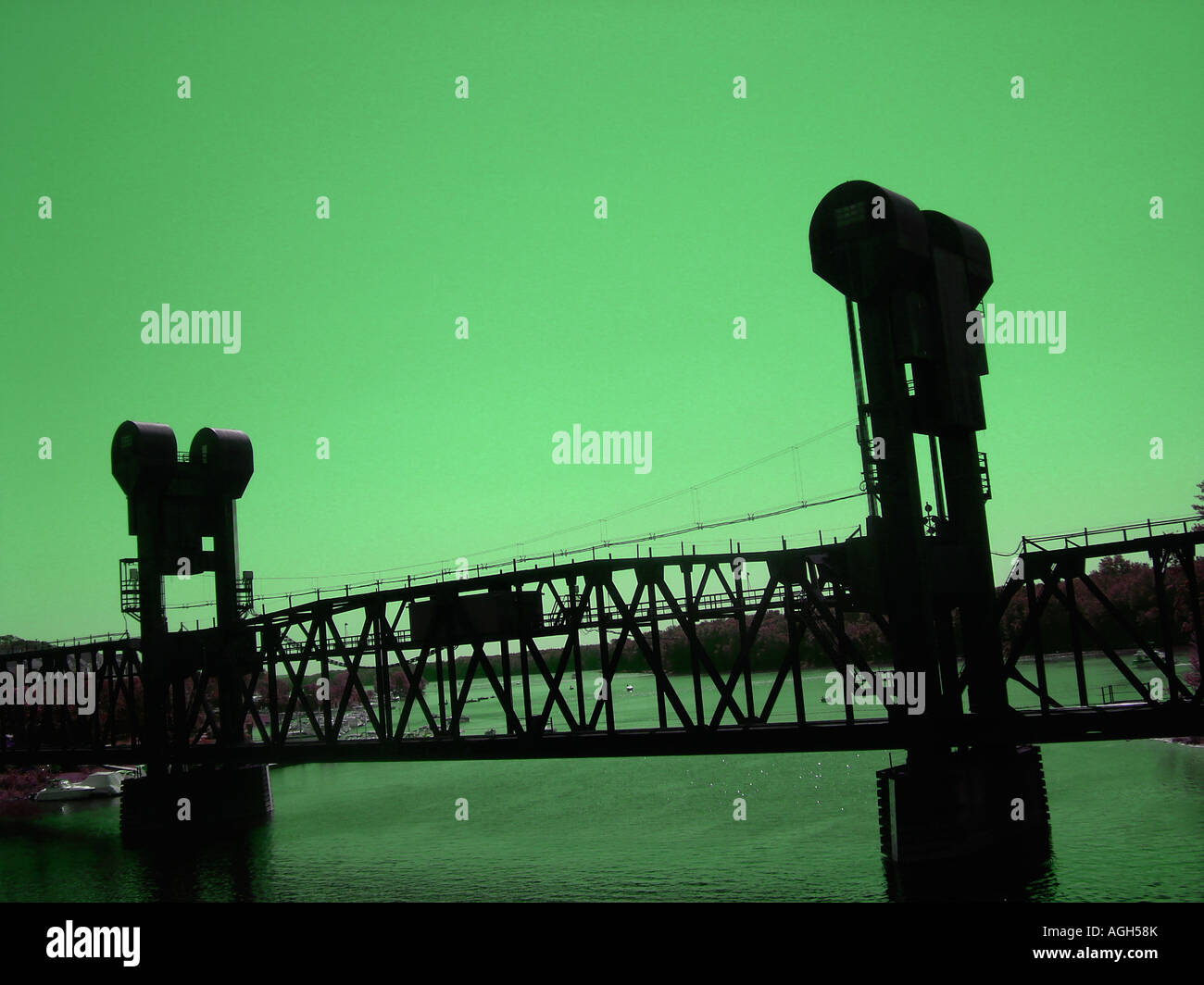 A Draw bridge in Prescott Wisconsin Stock Photo - Alamy