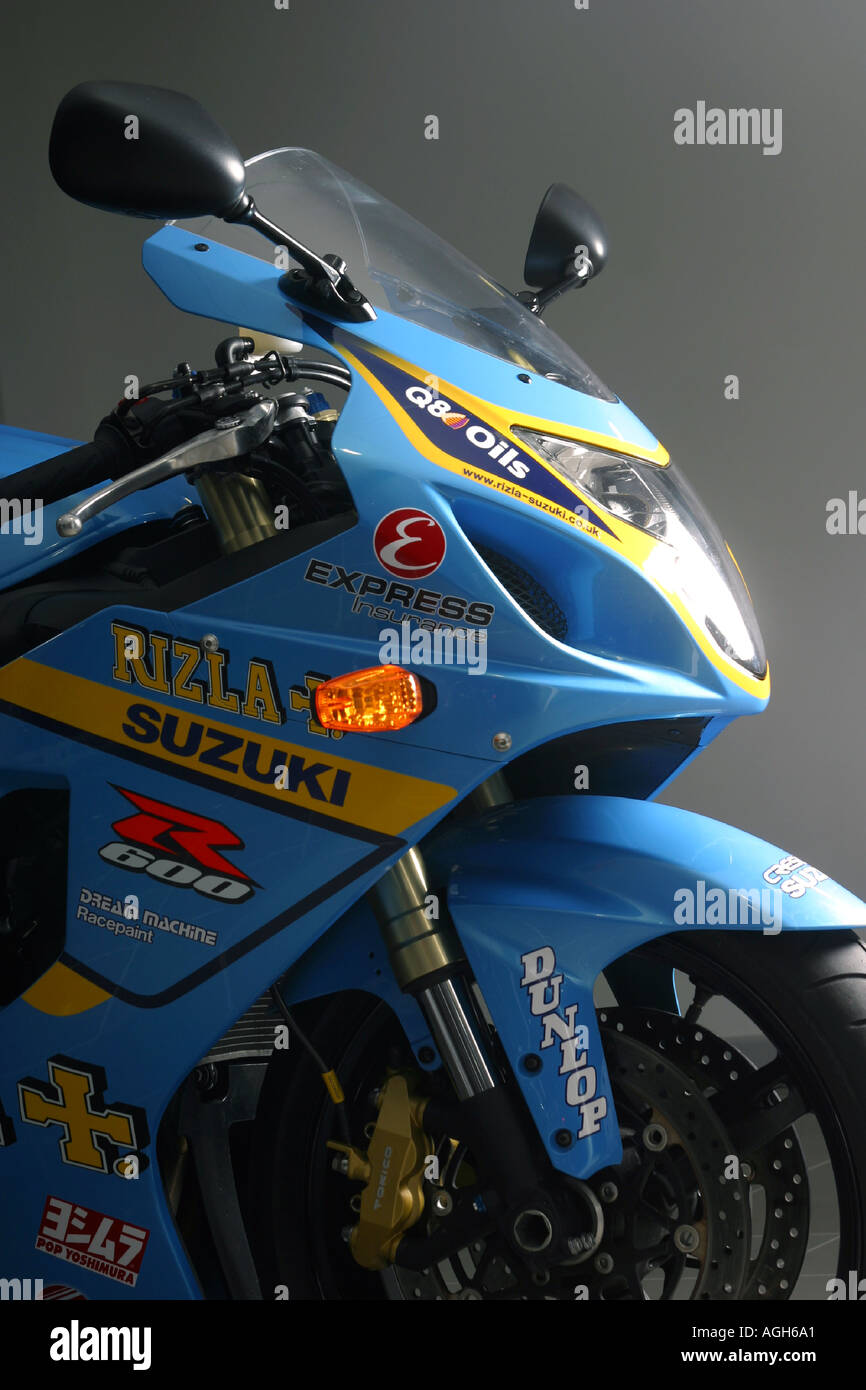 susuki gsxr rizla racing colours Stock Photo - Alamy