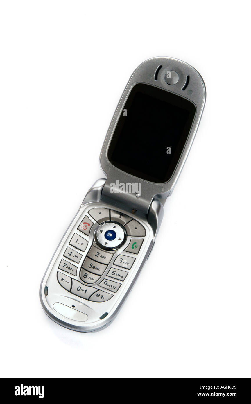 Cell phone with picture display flip no name Stock Photo - Alamy
