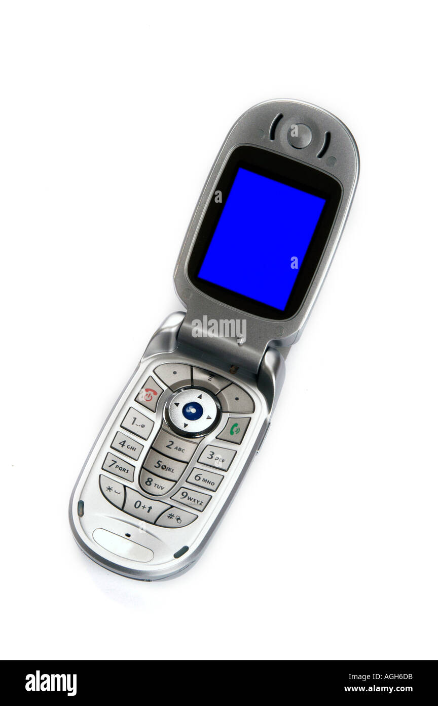 Cell phone with picture display Stock Photo - Alamy