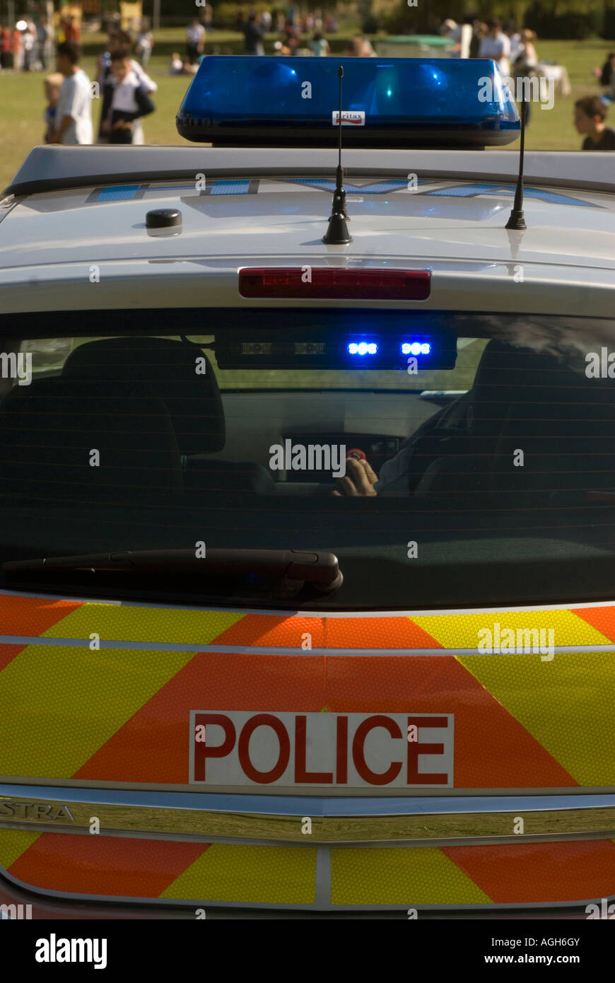 Police car at a community fun day at Heston, Middlesex, UK. September ...