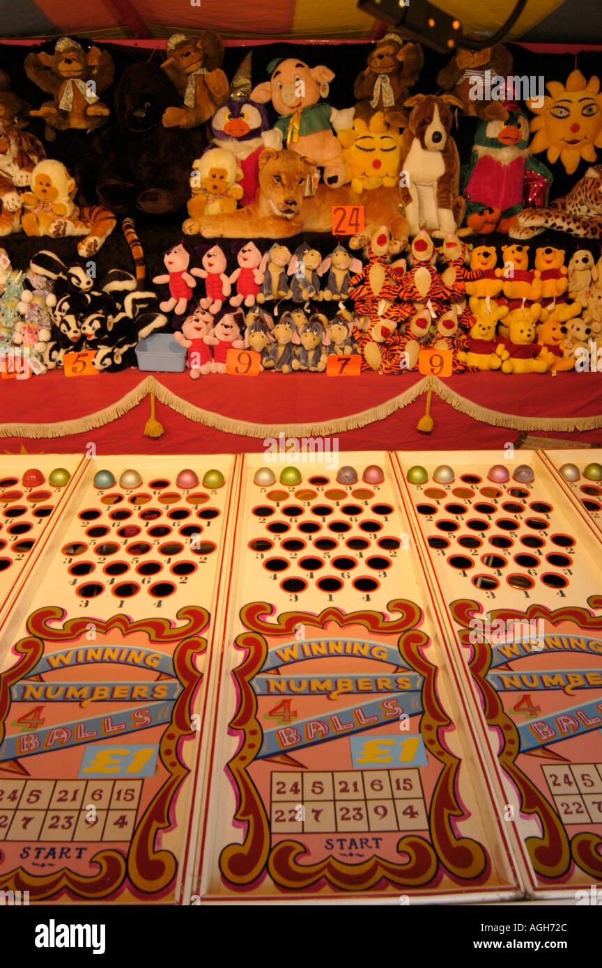 roll a ball fair stall Stock Photo - Alamy