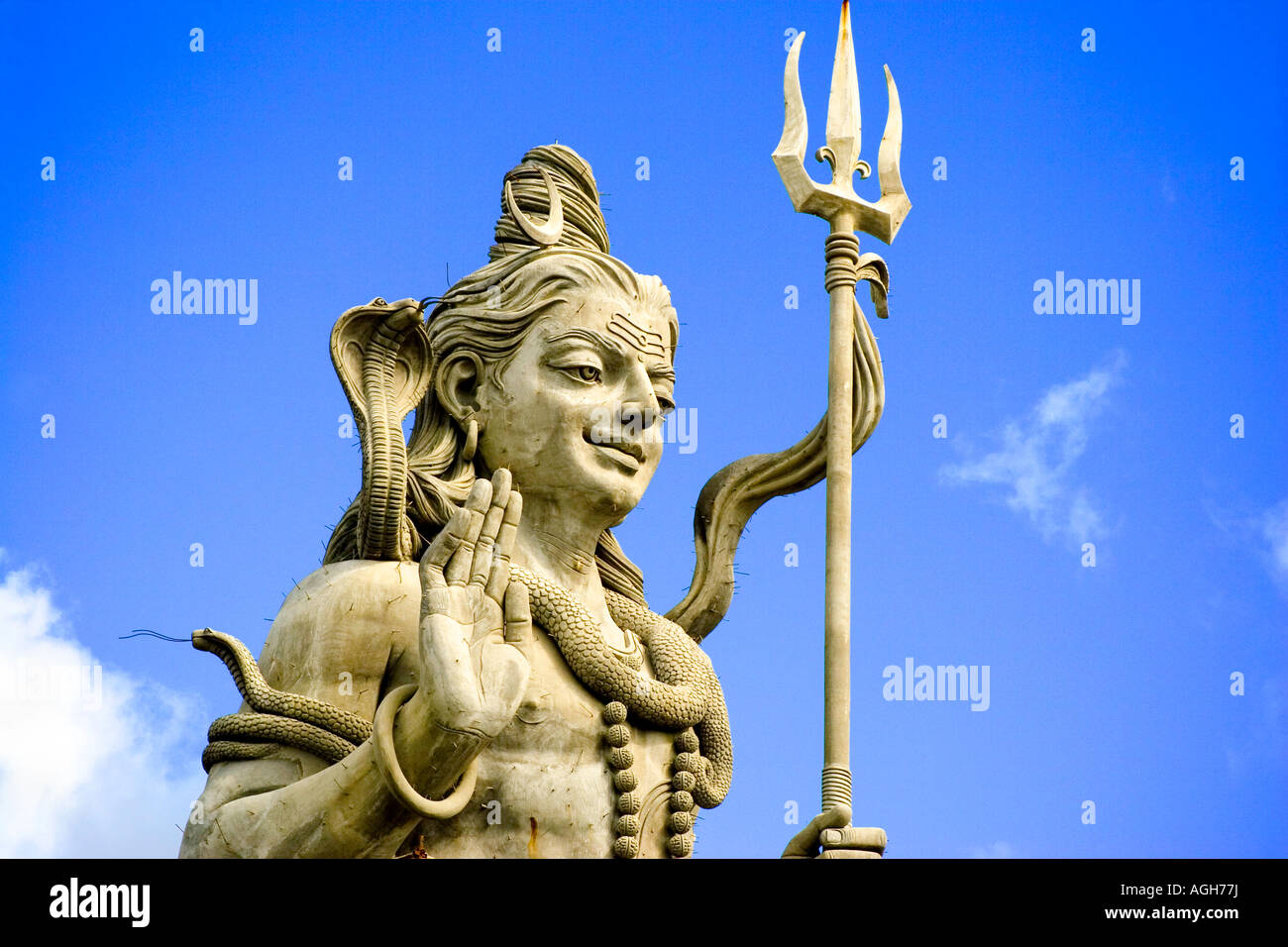 Statue of Hindu Divinity, Lord Shiva with the trident Stock Photo - Alamy