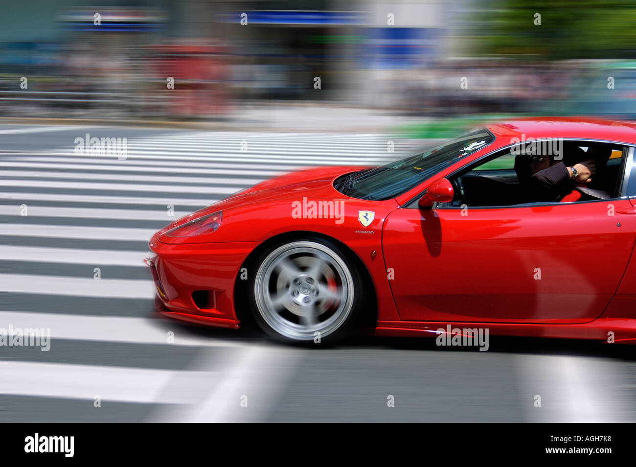speeding sports car, Tokyo, Japan Stock Photo - Alamy