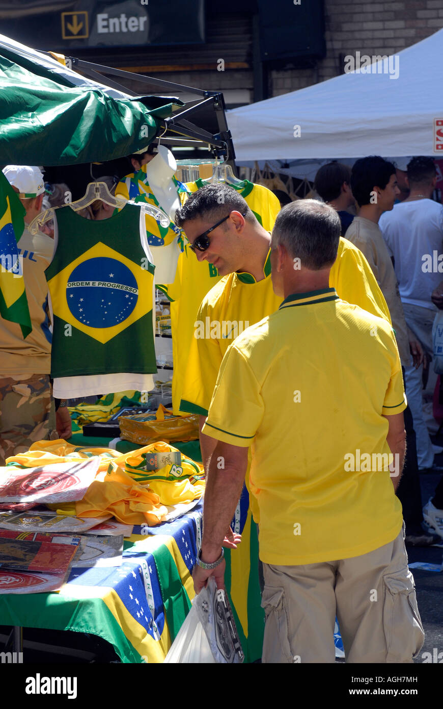 Brazil Day Festival in Little Brazil in Midtown Manhattan in NYC Stock ...