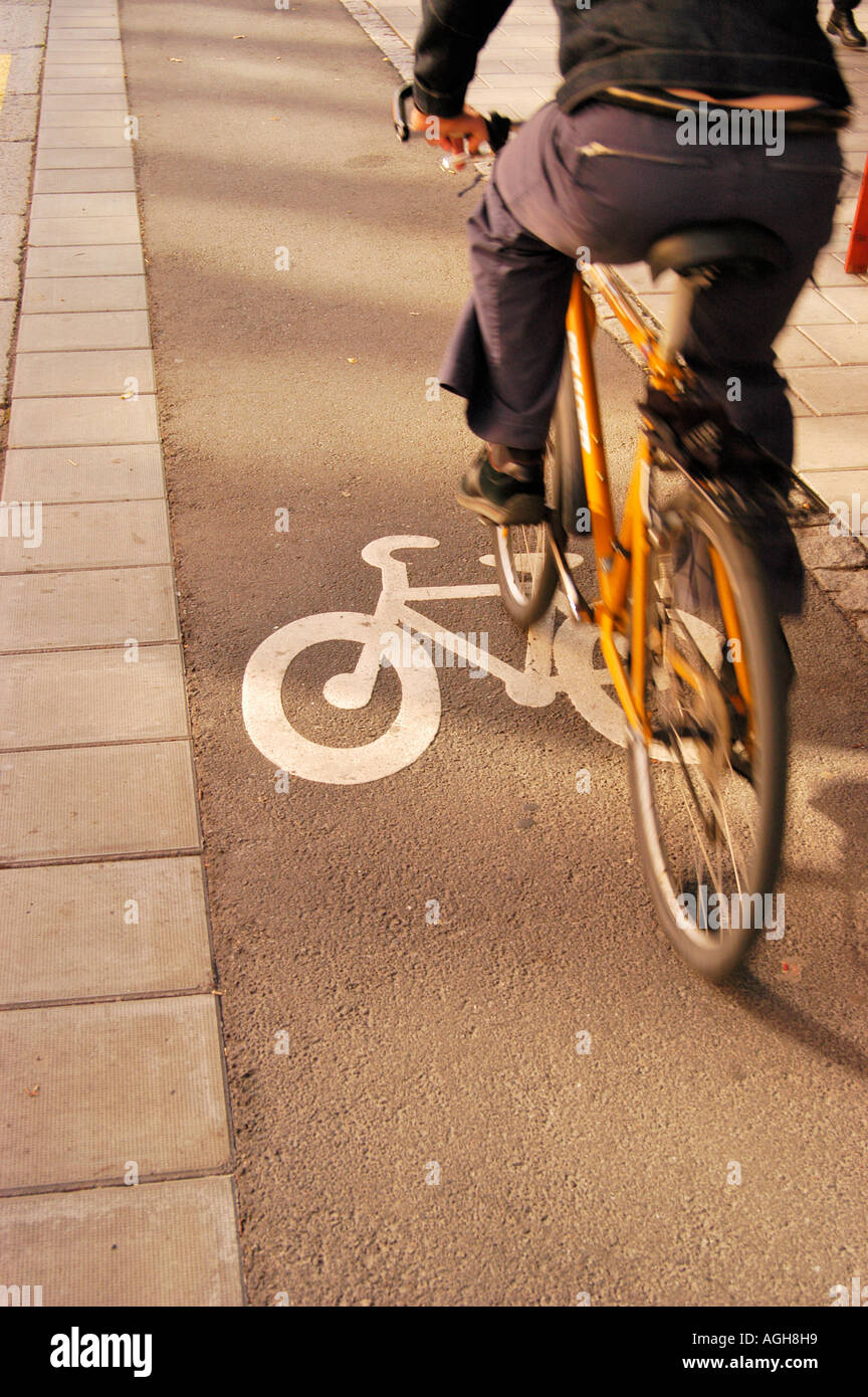 road for bicycles only, Sweden Stock Photo - Alamy