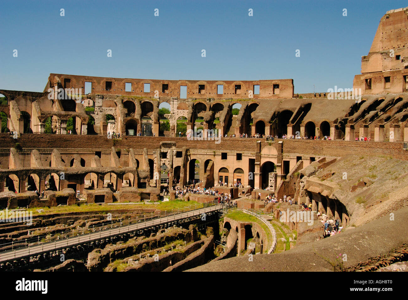 amphitheatre, interior of Colosseum, Rome, Italy Stock Photo - Alamy