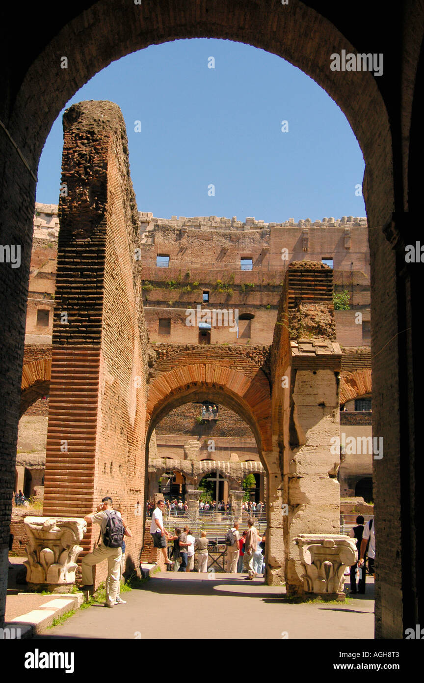interior of Colosseum, Rome, Italy Stock Photo - Alamy