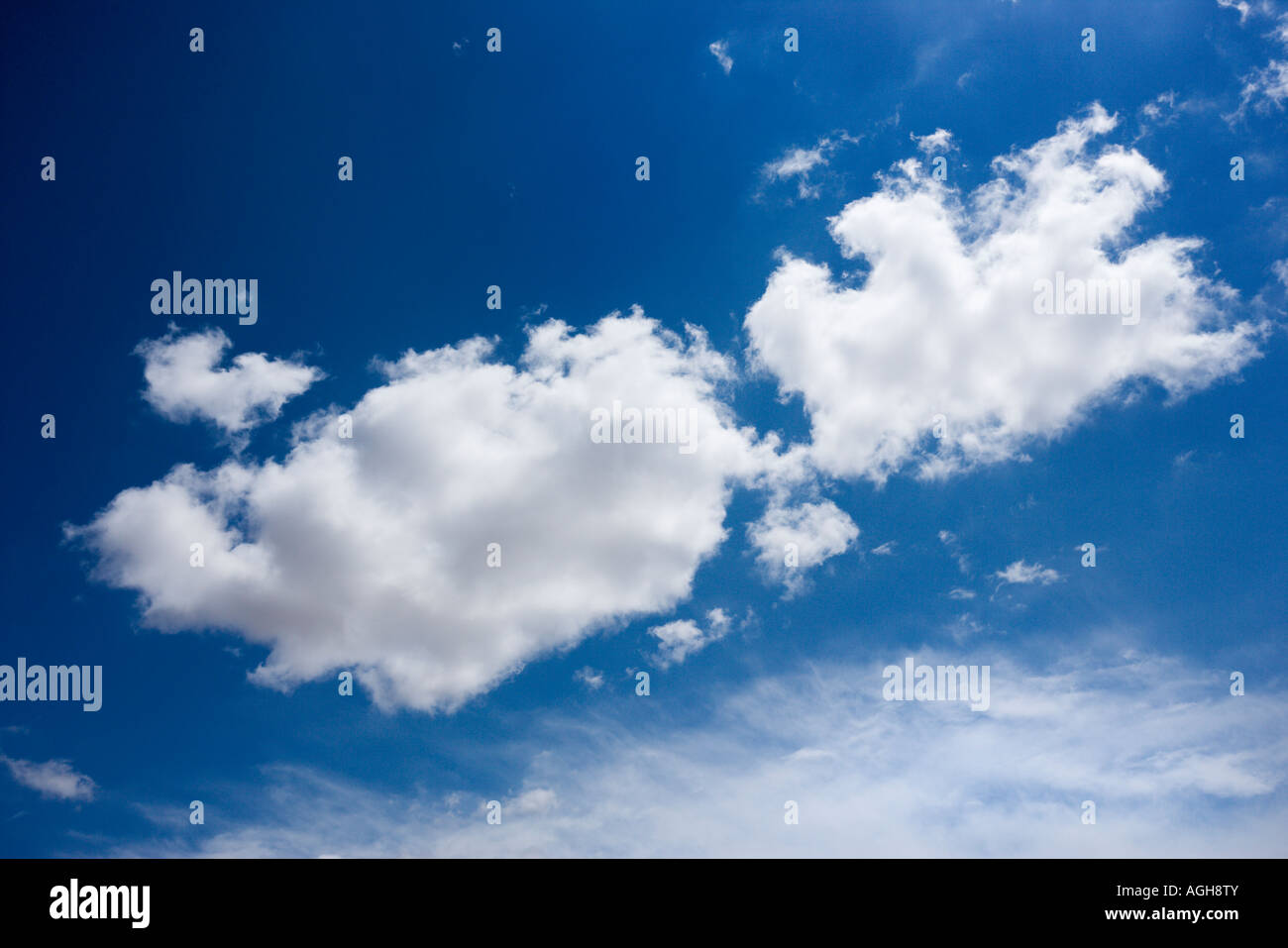 Cumulus cloud formation in blue sky Stock Photo - Alamy