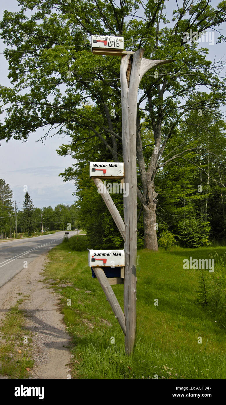 Mailbox in Michigan s Upper Peninsula Stock Photo - Alamy