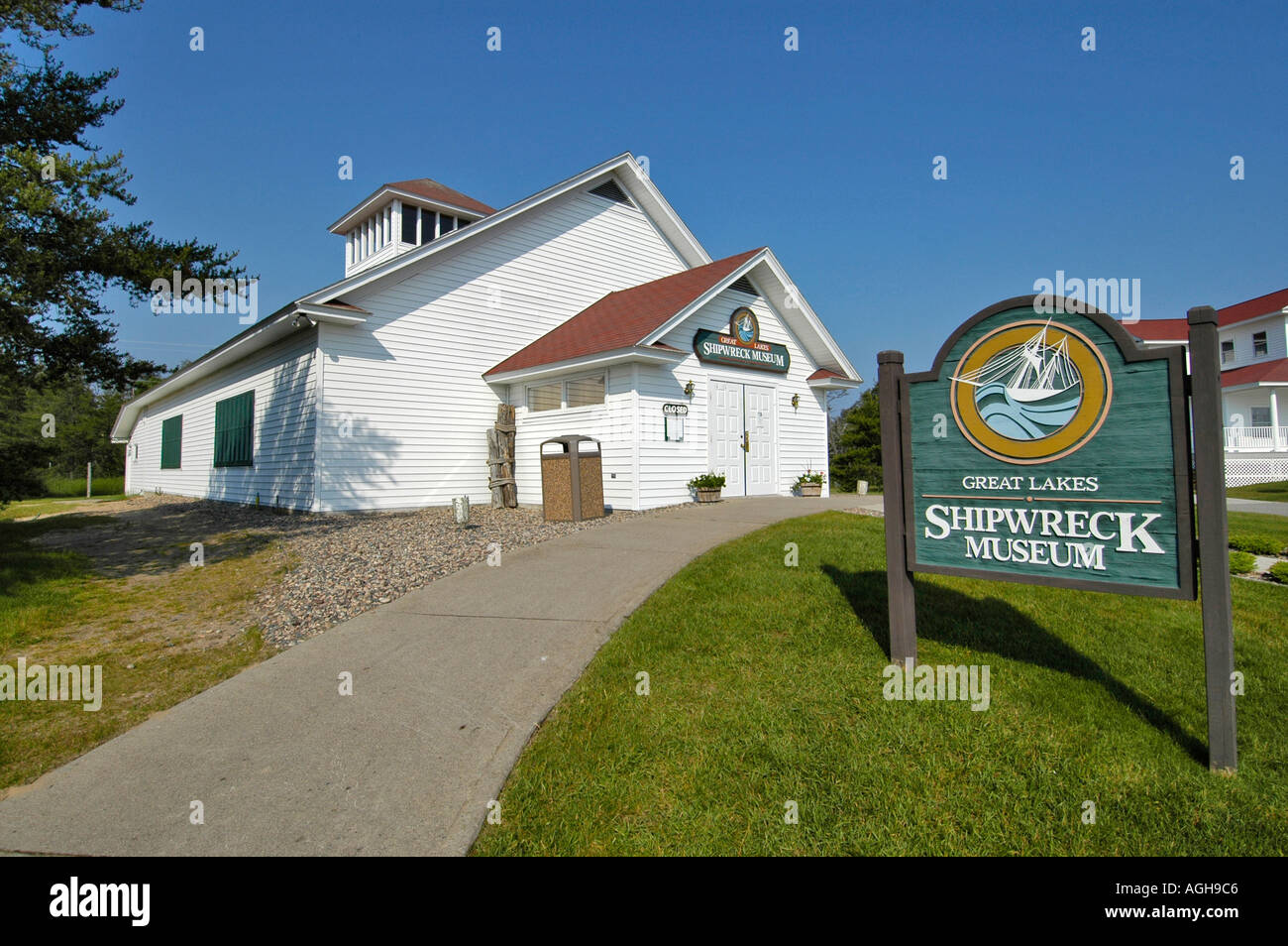 Whitefish Point Lighthouse Compound in Michigan s Upper Peninsula Stock ...