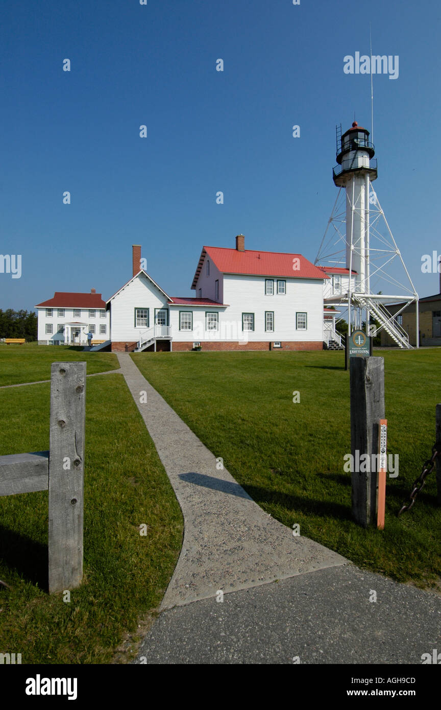 Whitefish Point Lighthouse Compound in Michigan s Upper Peninsula Stock ...
