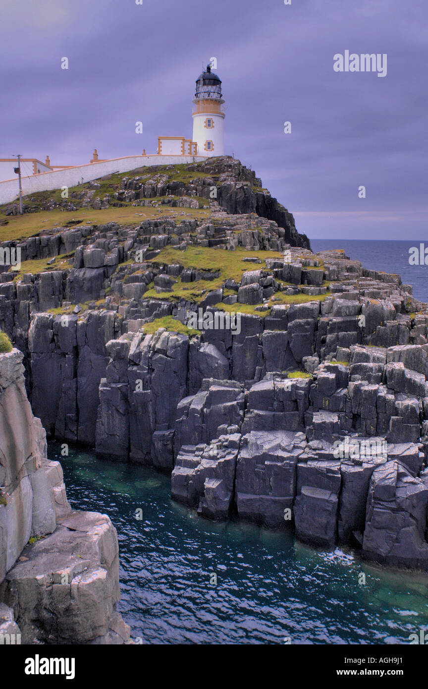 Lighthouse, Cliffs of Neist, Isle of Skye, Scotland Stock Photo - Alamy